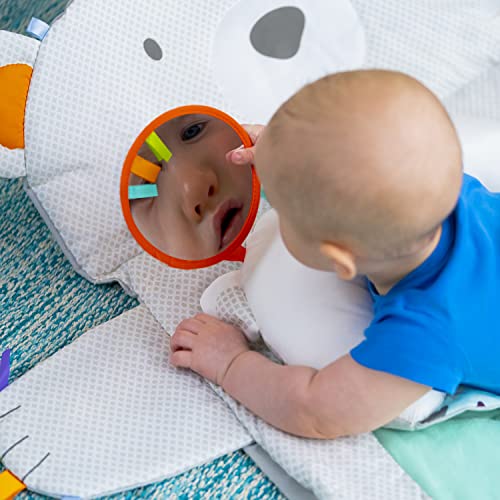 Bright Starts Tummy Time Prop & Play Activity Mat - Polar Bear, Ages Newborn +, 1 Count (Pack of 1)