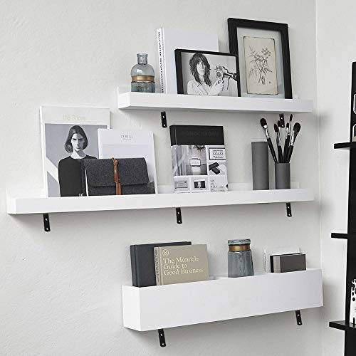 Corner Brace 8 Pcs Shelf Bracket Heavy Duty Black Steel L Corner Brace, Decorative Joint Angle Bracket for Shelf 5 InchX3 Inch Shelves Wall Hanging Bracket with Screws (125X75mm(5 InchX3 Inch)(8PCS))