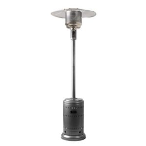 amazon basics 46,000 btu outdoor propane patio heater with wheels, commercial & residential – slate gray