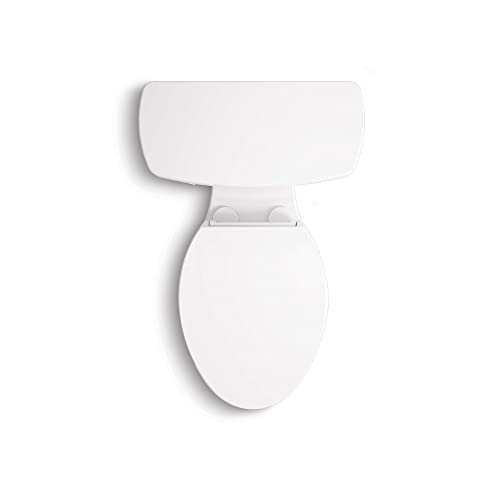 KOHLER Hyten Elevated Quiet-Close Elongated toilet seat, White