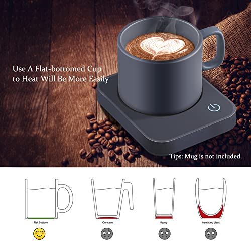 VOBAGA Coffee Mug Warmer, Electric Coffee Warmer for Desk with Auto Shut Off, 3 Temperature Setting Smart Cup Warmer for Heating Coffee, Beverage, Milk, Tea and Hot Chocolate (No Cup)