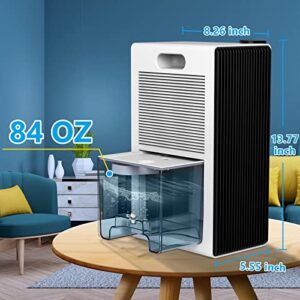 NineSky Dehumidifier for Home, 95 OZ Water Tank, 7000 Cubic Feet(720 sq.ft) Dehumidifiers for Bathroom, Bedroom with Auto Shut Off, Two Working Modes and 7 Colors LED Light