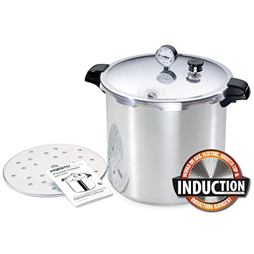 Presto 01784 23-Quart Induction Compatible Pressure Canner, Silver