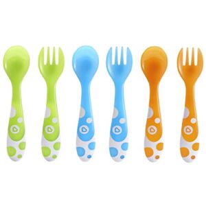 munchkin multi toddler forks and spoons, 6 pack