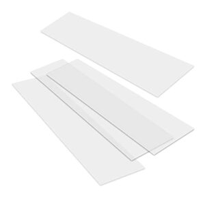 heavy duty vinyl closet shelf liner for wire racks or shelving – for kitchen pantry or cabinet storage, clear, 12 inches x 4 feet – 4 pack, non-adhesive, waterproof, stain-resistant, cut-to-size