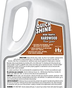 Quick Shine Hardwood Floor Luster 64oz | Plant-Based Cleaner & Polish w Carnauba | Simply Squirt & Spread | Don't Refinish It, Quick Shine It | Safer Choice Cleaner | Restore-Protect-Refresh