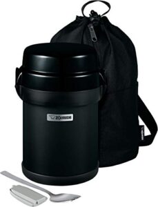 zojirushi sl-jbe14bz mr. bento stainless lunch jar 41 oz carbon black