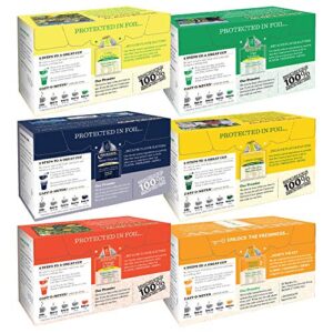 Bigelow Herbal Tea 6 Flavor Variety Pack, Caffeine Free, (Pack of 6) 118 Tea Bags Total