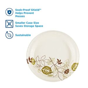 Dixie 8.5” Medium-Weight Paper Plates by GP PRO (Georgia-Pacific), Pathways, UX9WS, 500 Count (125 Plates Per Pack, 4 Packs Per Case)