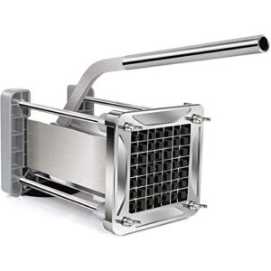 french fry cutter, sopito professional potato cutter stainless steel with 1/2-inch blade great for potatoes carrots cucumbers