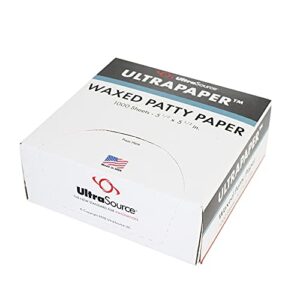 ultrapaper hamburger patty paper, 5.5″ x 5.5″ squares (pack of 1000)