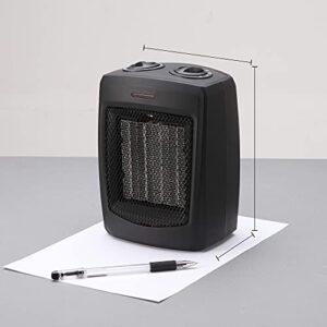 andily Space Heater Electric Heater for Home and Office Ceramic Small Heater with Thermostat, 750W/1500W