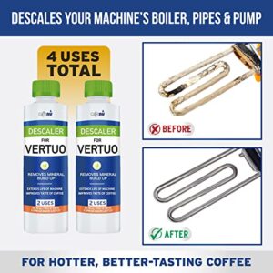 Descaling Solution for Nespresso Vertuo Machines. 2 bottles. 4 Uses