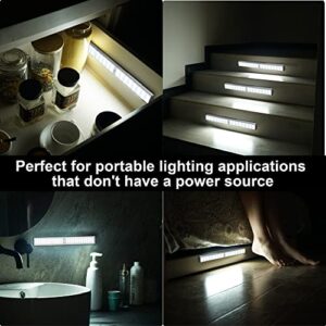 MOSTON Super Bright Rechargeable Closet Lights 78 LED Homelife Motion Sensor Night Lighting for Under Cabinet,Counter.Built-in 2500mAh Battery Powered Cordless Magnetic Lamp Stick on Anywhere