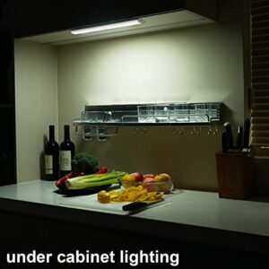 MOSTON Super Bright Rechargeable Closet Lights 78 LED Homelife Motion Sensor Night Lighting for Under Cabinet,Counter.Built-in 2500mAh Battery Powered Cordless Magnetic Lamp Stick on Anywhere