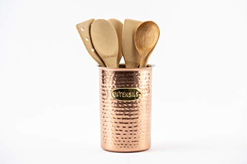 Mud Pie Copper Kitchen Utensil Caddy