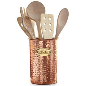 mud pie copper kitchen utensil caddy