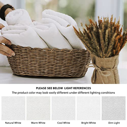 BEDSURE White Bath Towels Set for Bathroom - 2 Bath Towels, 2 Hand Towels, 6 Washcloths, Cotton Hotel Quality Absorbent 10 Pack Bath Linen Towel Sets