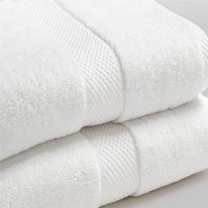 BEDSURE White Bath Towels Set for Bathroom - 2 Bath Towels, 2 Hand Towels, 6 Washcloths, Cotton Hotel Quality Absorbent 10 Pack Bath Linen Towel Sets