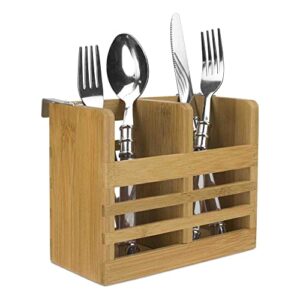 home basics ch44543 bamboo utensil holder, natural