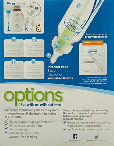 Dr. Brown's Options Narrow Feeding Set, Clear - Packaging may vary