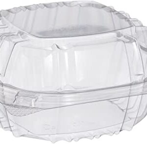 DART C57PST1 - 6" Clear Seal Hinged-Lid Plastic Containers, Clear, 500/Carton