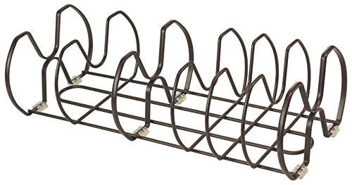 DecoBros Kitchen Cabinet Pot and Lid Holder Organizer, Bronze