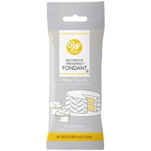 wilton white vanilla decorator preferred fondant pack 4.4 oz. (packaging may vary)