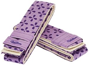 wilton bake-even cake strips for evenly baked cakes, 2-piece set, purple, fabric