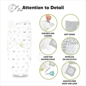 3-Pack Organic Baby Swaddle Sleep Sacks - Newborn Swaddle Sack - Ergonomic Baby Swaddles 0-3 Months - Baby Sleep Sack - Baby Swaddle Blanket Wrap - Baby Swaddle Sack - Baby Swaddle Wrap (Nordic)