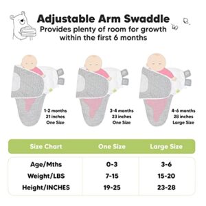 3-Pack Organic Baby Swaddle Sleep Sacks - Newborn Swaddle Sack - Ergonomic Baby Swaddles 0-3 Months - Baby Sleep Sack - Baby Swaddle Blanket Wrap - Baby Swaddle Sack - Baby Swaddle Wrap (Nordic)