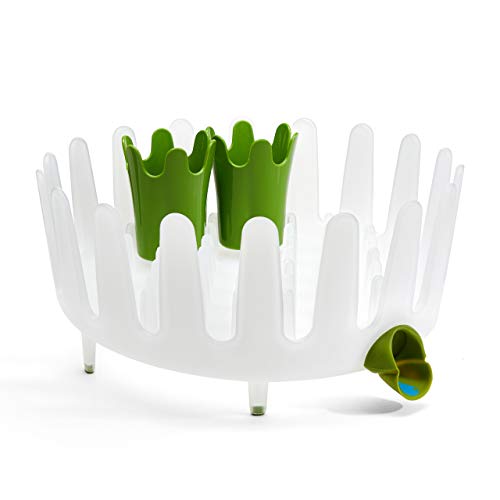 Chef'n 401-281-004 DishGarden Dish Rack, 14 x 13.25 x 6.5 inches, White/Green