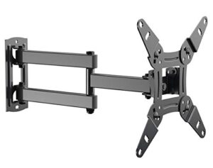 everview full motion tv monitor wall mount bracket articulating arms swivel tilt extension rotation for most 13-42 inch led lcd flat curved screen monitors & tvs, max vesa 200x200mm up to 44lbs