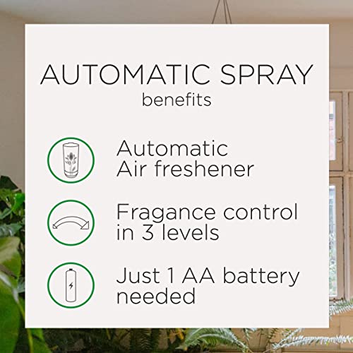 Air Wick Automatic Air Freshener Spray Refill, 2ct, Lavender & Chamomile, Odor Neutralization, Essential Oils