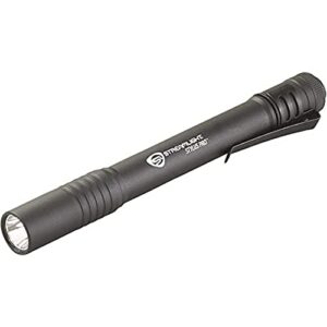 streamlight 66118 stylus pro 100-lumen led pen light with holster, black