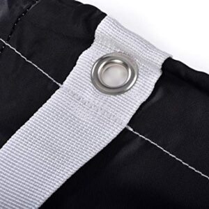 Shoulder Strap Laundry Bag - Drawstring Locking Closure, Durable Nylon Material, Large Capacity, Heavy Duty Stitching, Hands Free Carrying, Perfect for Laundromat or College Dorm. (Black | 30" x 40")