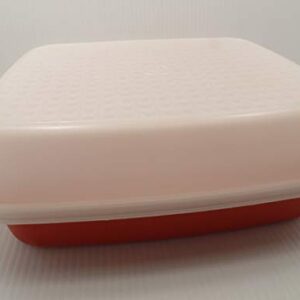 Vintage Tupperware Season Serve Marinade Keeper Container ~ Paprika