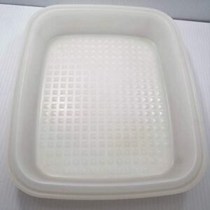 Vintage Tupperware Season Serve Marinade Keeper Container ~ Paprika