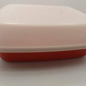 Vintage Tupperware Season Serve Marinade Keeper Container ~ Paprika