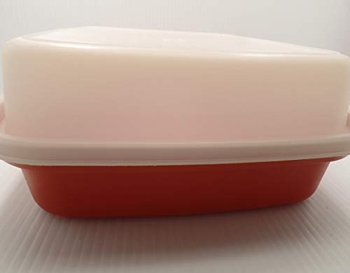 Vintage Tupperware Season Serve Marinade Keeper Container ~ Paprika