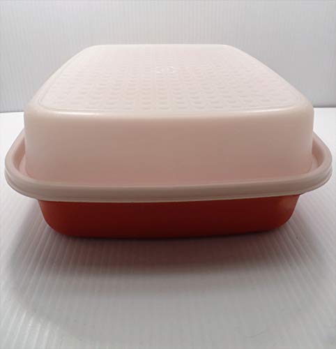 Vintage Tupperware Season Serve Marinade Keeper Container ~ Paprika