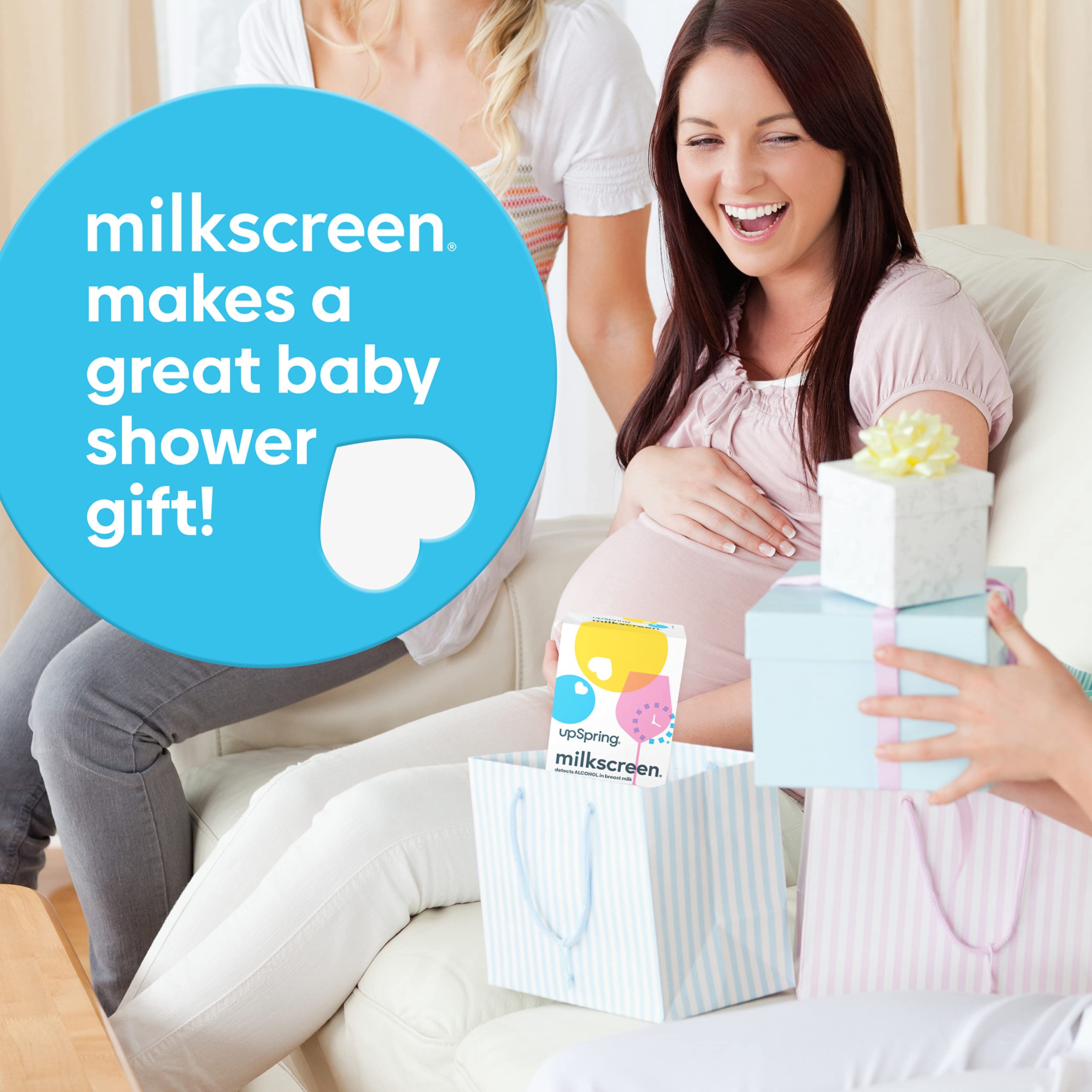 Upspring Milkscreen Test Strips to Detect Alcohol in Breast Milk - at-Home Test for Breastfeeding Moms, Simple Breast Milk Alcohol Dip Test with Accurate Results in 2 Minutes, 20 Test Strips