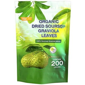 nallife organic soursop graviola leaves for tea 200 leaves