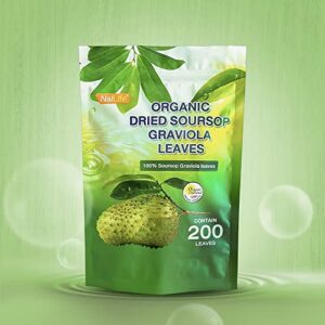 NalLife ORGANIC Soursop Graviola Leaves for Tea 200 Leaves