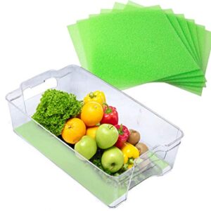 Dualplex® Fruit & Veggie Life Extender Liner for Fridge Refrigerator Drawers 13 X 10.5 Inches (6 Pack) – Extends The Life of Your Produce & Prevents Spoilage