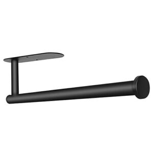 feokely paper towel holder, under cabinet paper towel holder wall mount for kitchen, premium stainless steel paper towel holder, aesthetic design black paper towel rack