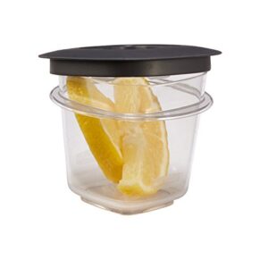 Rubbermaid Premier Easy Find Lids Food Storage Containers, 0.5 Cup, Gray, 2 Count