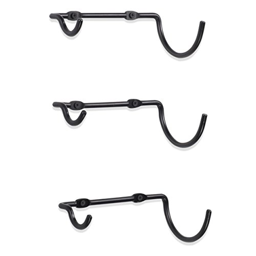 Rustic State Wall Mount Iron Wine Bottle Holder Rack for All Adult Beverages or Liquor Set of 3 Black