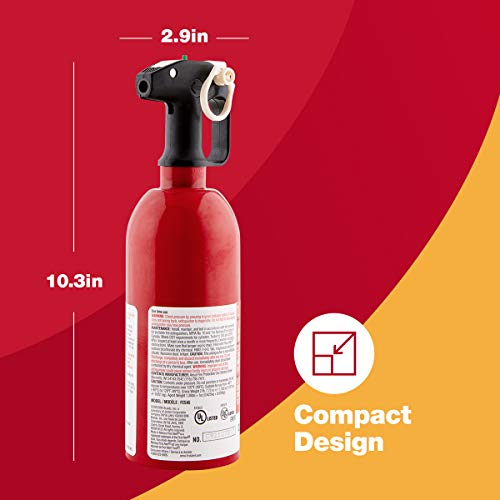 First Alert Fire Extinguisher, Car Fire Extinguisher, Red, AUTO5