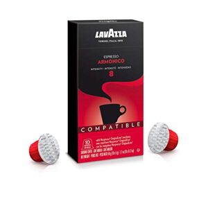 lavazza espresso “armonico” – harmonic coffee nespresso compatible 100 capsules pack